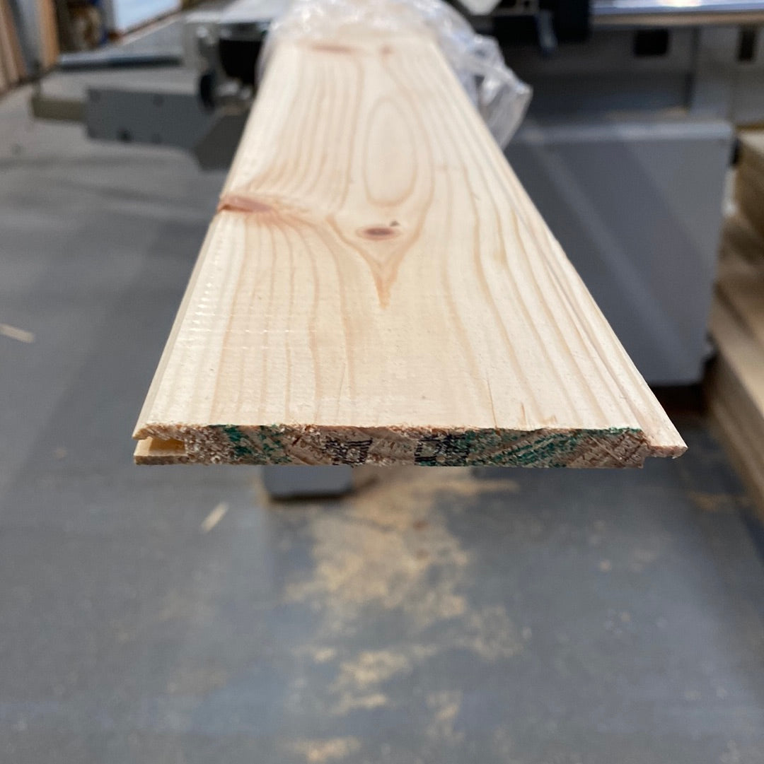 V Jointed Redwood Cladding 12.5mm x 100mm – Arbor Timber